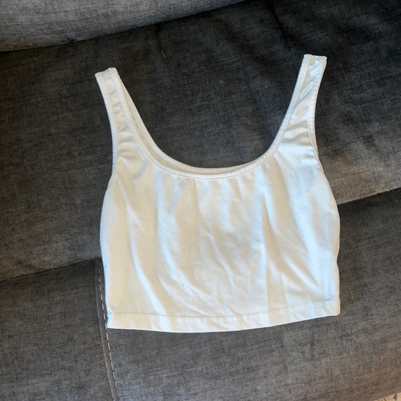 Target | Tops | Target Small White Cropped Tank Top | Poshmark
